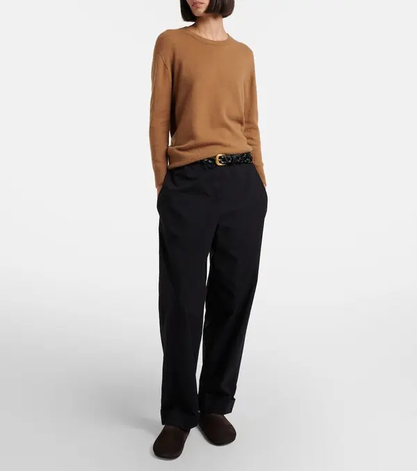 THE ROW Noler Cashmere Sweater - Brown