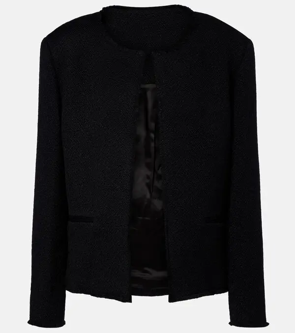 TOTEME Fluid Wool-blend Jacket - Black