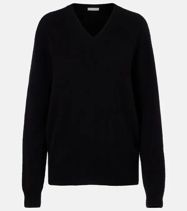 THE ROW Numi Cashmere Top - Black