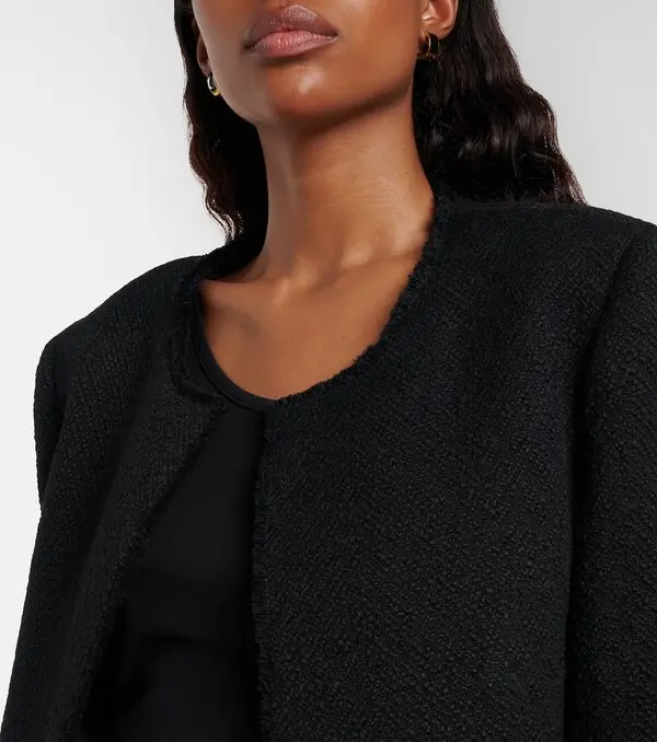 TOTEME Fluid Wool-blend Jacket - Black