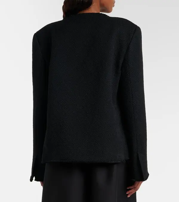 TOTEME Fluid Wool-blend Jacket - Black