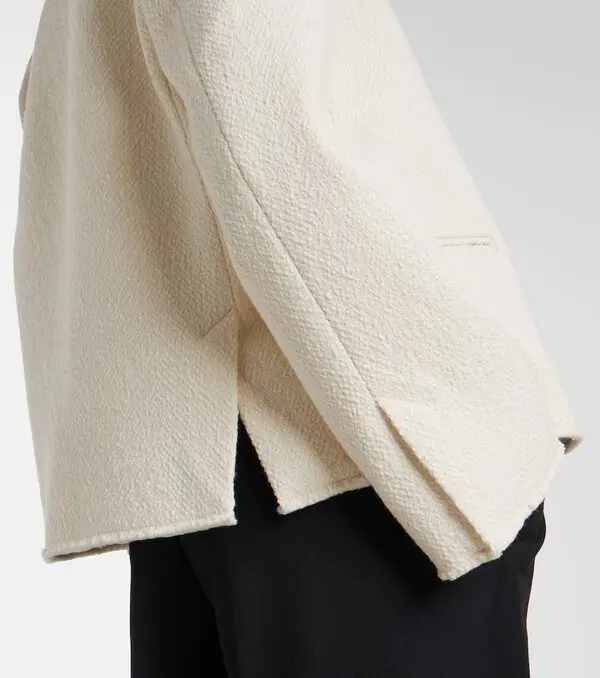 TOTEME Fluid Wool-blend Jacket - White