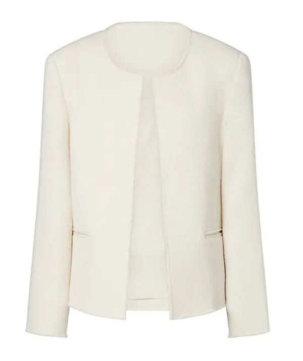 TOTEME Fluid Wool-blend Jacket - White