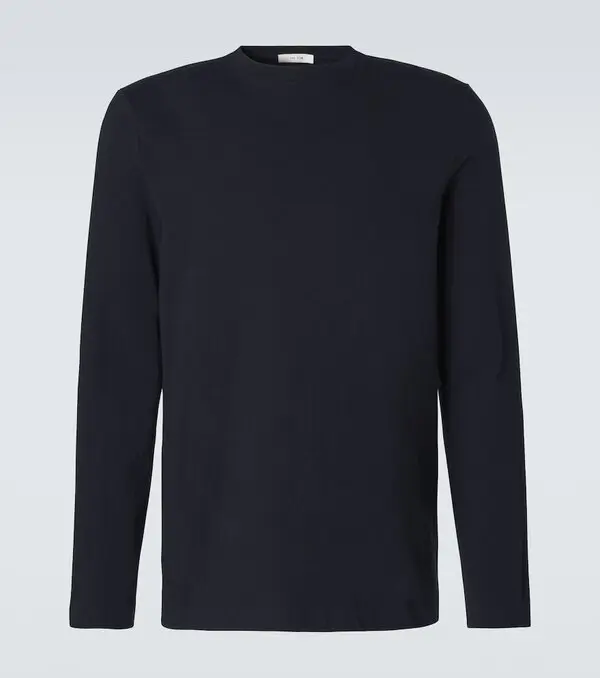 THE ROW Leon Cotton Jersey T-shirt - Black
