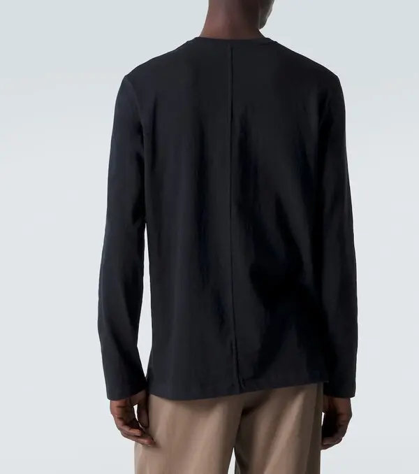 THE ROW Leon Cotton Jersey T-shirt - Black