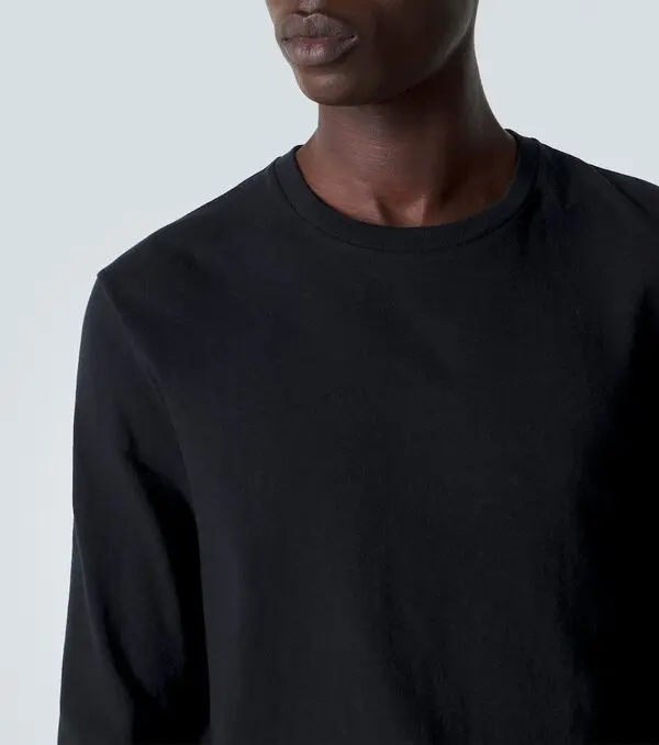 THE ROW Leon Cotton Jersey T-shirt - Black