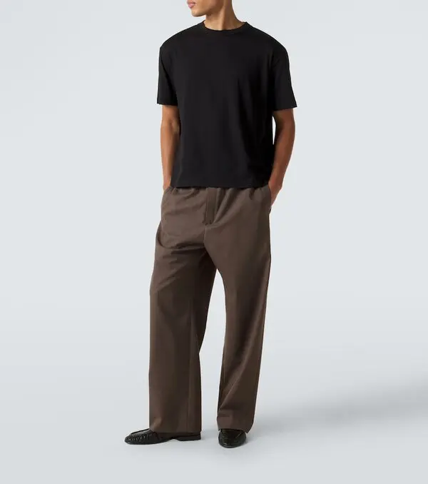 THE ROW Ari Wool Wide-leg Pants