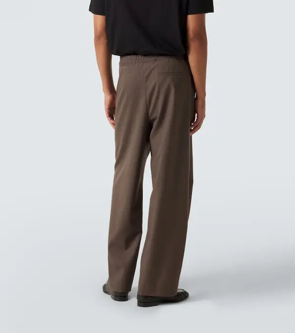 THE ROW Ari Wool Wide-leg Pants