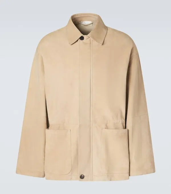 THE ROW Vilmo Suede Jacket - Beige
