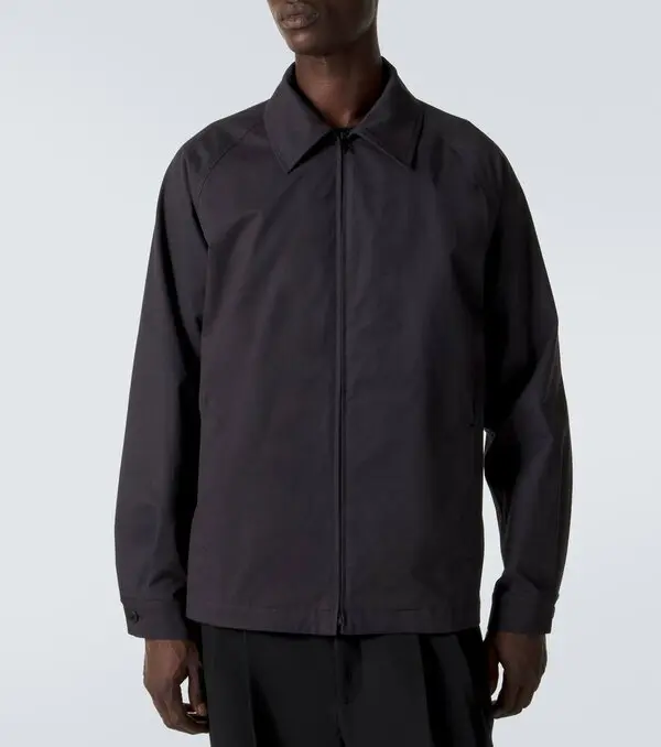 THE ROW Primo Cotton-blend Gabardine Jacket - Grey