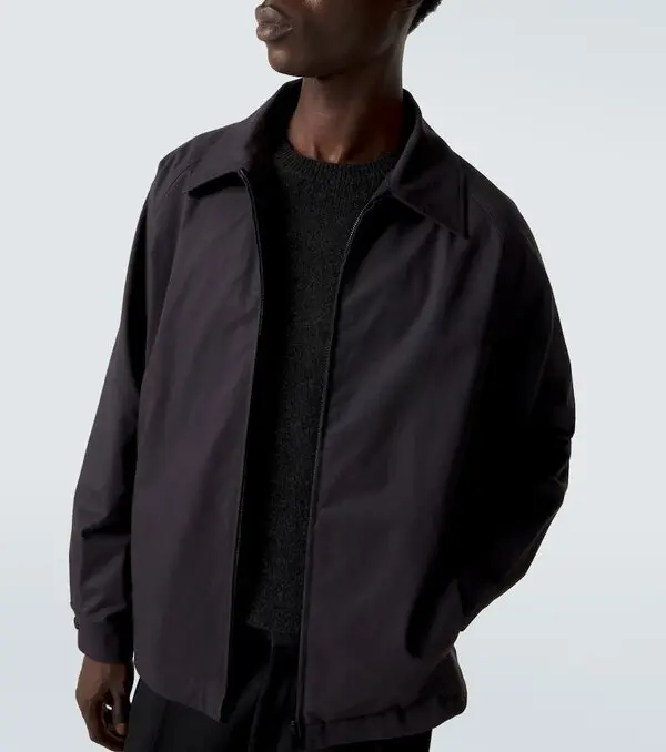 THE ROW Primo Cotton-blend Gabardine Jacket - Grey