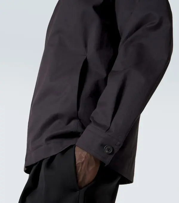 THE ROW Primo Cotton-blend Gabardine Jacket - Grey