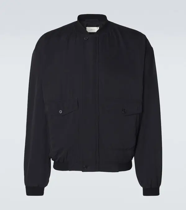 THE ROW Uma Silk Jacket - Black
