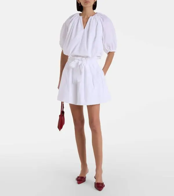 PATOU Gathered Cotton Top