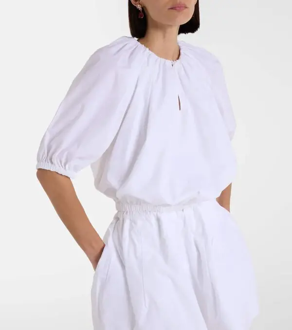 PATOU Gathered Cotton Top