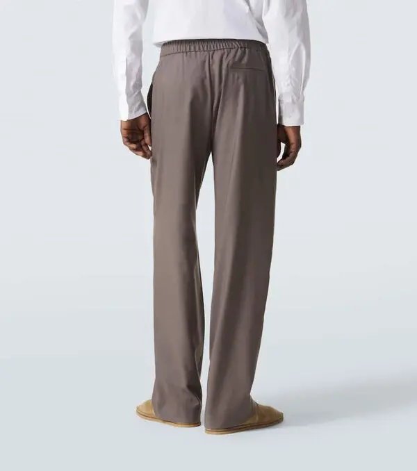 THE ROW Ari Wide-leg Wool Pants