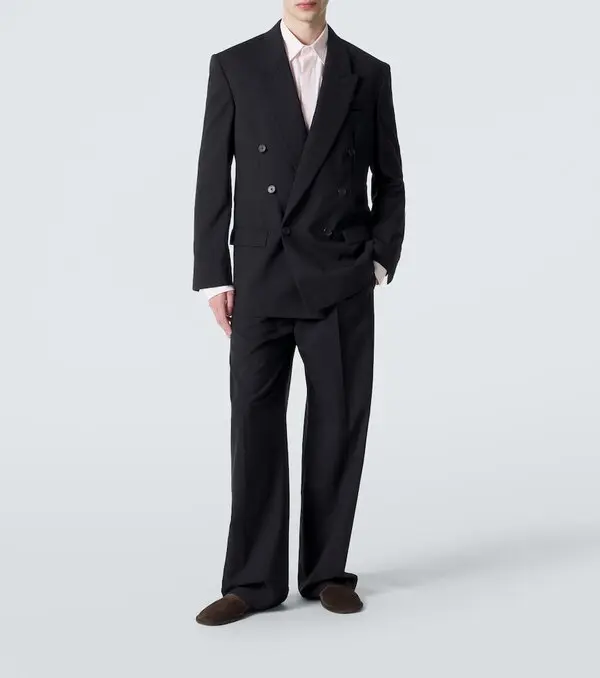 THE ROW Mazzy Double-breasted Wool Blazer