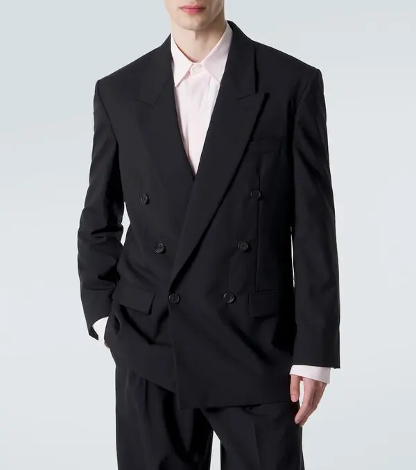 THE ROW Mazzy Double-breasted Wool Blazer