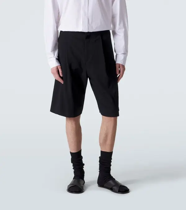 THE ROW Sayed Wool Shorts