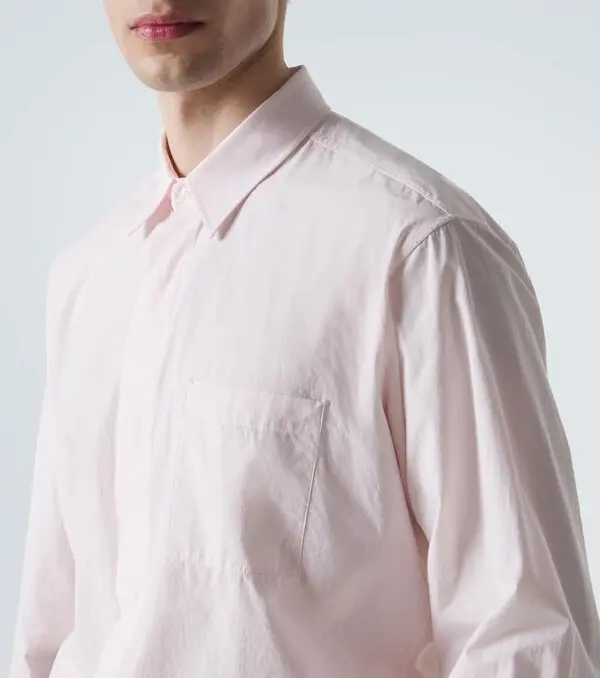 THE ROW Marek Cotton Poplin Shirt - Pink