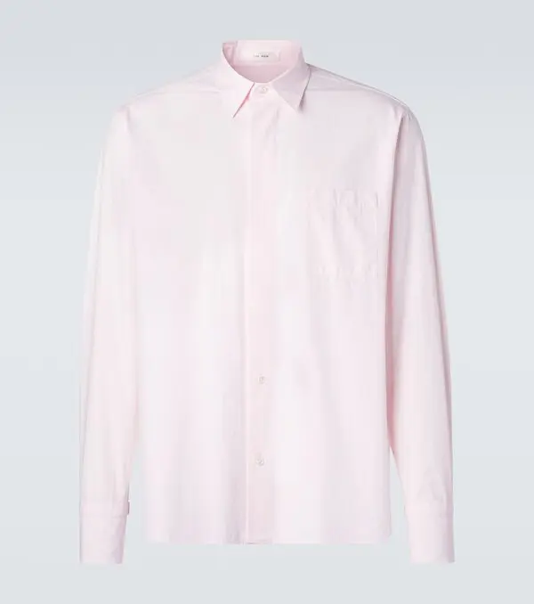 THE ROW Marek Cotton Poplin Shirt - Pink