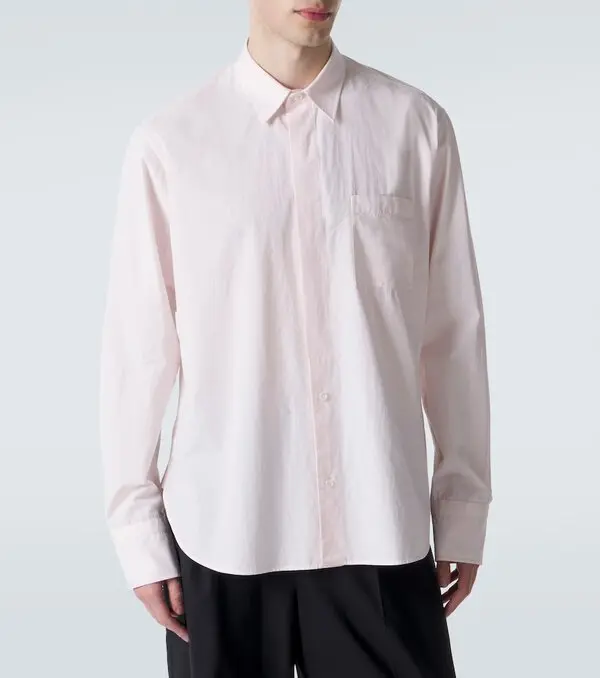 THE ROW Marek Cotton Poplin Shirt - Pink