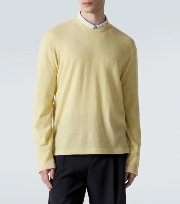 THE ROW Casas Cashmere Sweater - Yellow