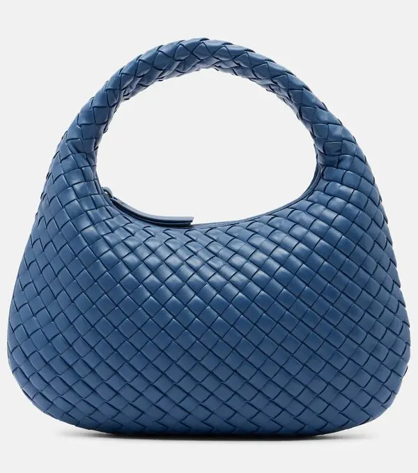 Bottega Veneta Little Veneta Small Leather Shoulder Bag - Blue
