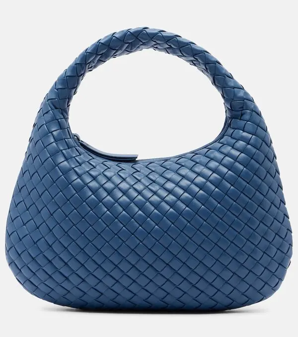 Bottega Veneta Little Veneta Small Leather Shoulder Bag - Blue