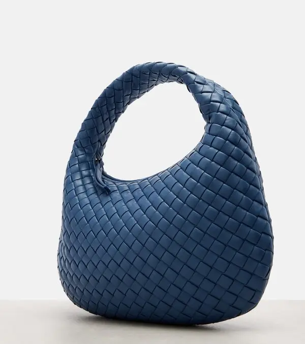 Bottega Veneta Little Veneta Small Leather Shoulder Bag - Blue