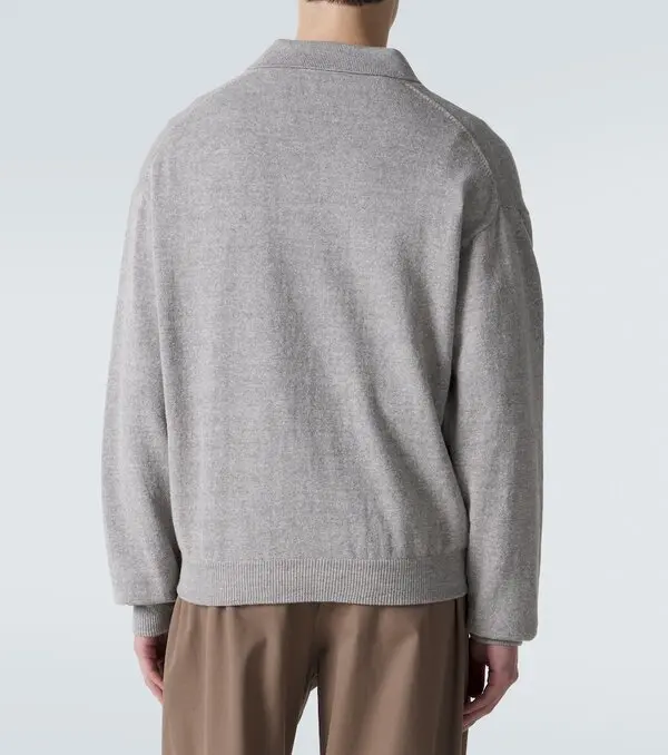 THE ROW Kirin Cotton Polo Shirt - Grey