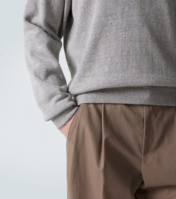 THE ROW Kirin Cotton Polo Shirt - Grey