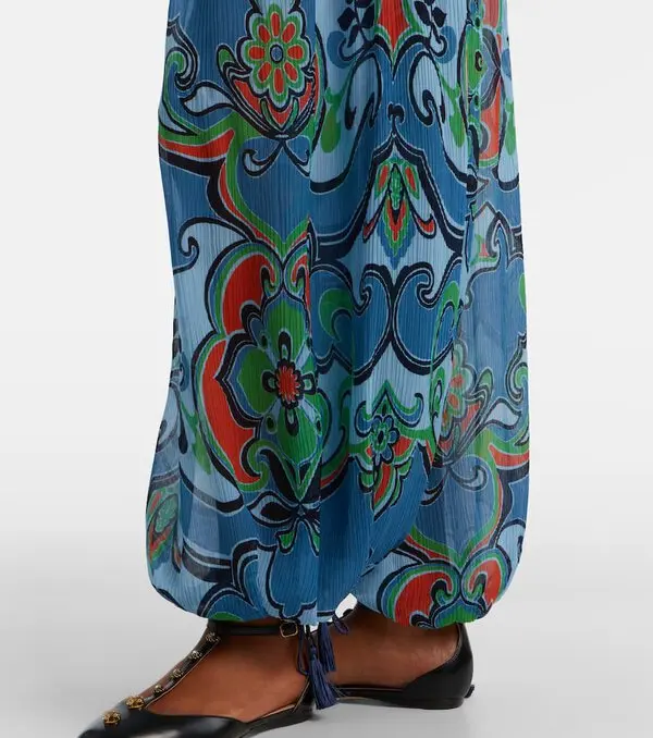 Etro Printed Wide-leg Pants