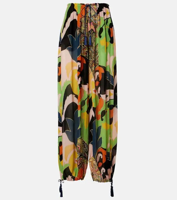 Etro Printed Wide-leg Pants