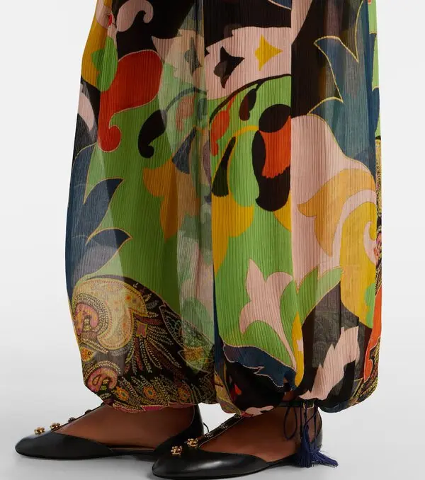 Etro Printed Wide-leg Pants