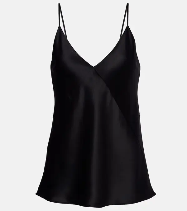 Max Mara Bacco Silk Camisole - Black
