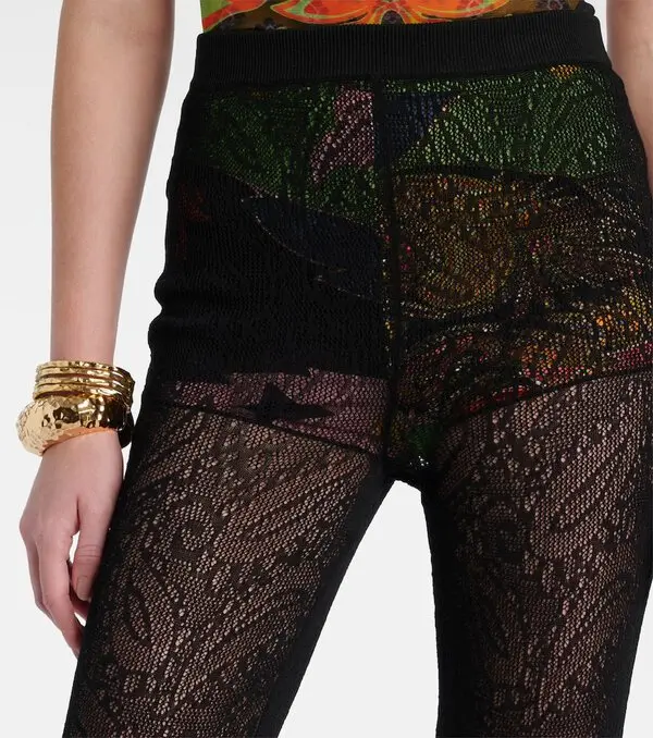 Etro Cotton Lace Flared Pants