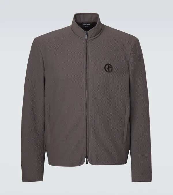 Giorgio Armani Logo Blouson Jacket - Green