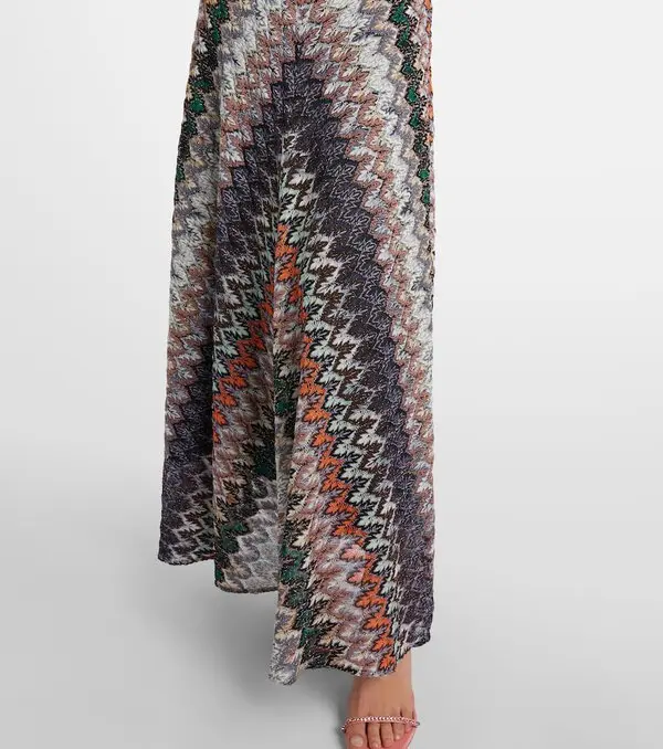 Missoni Zigzag Lamé Maxi Dress - Multicoloured