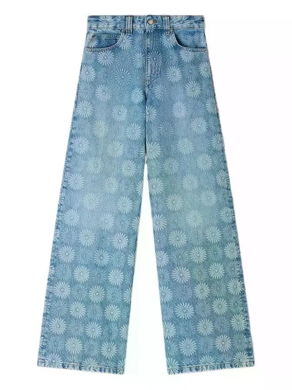 Sandro Jeans Anchos Con Motivo Floral | | Hn