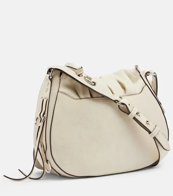 Isabel Marant Étoile Bolton Leather Shoulder Bag - White