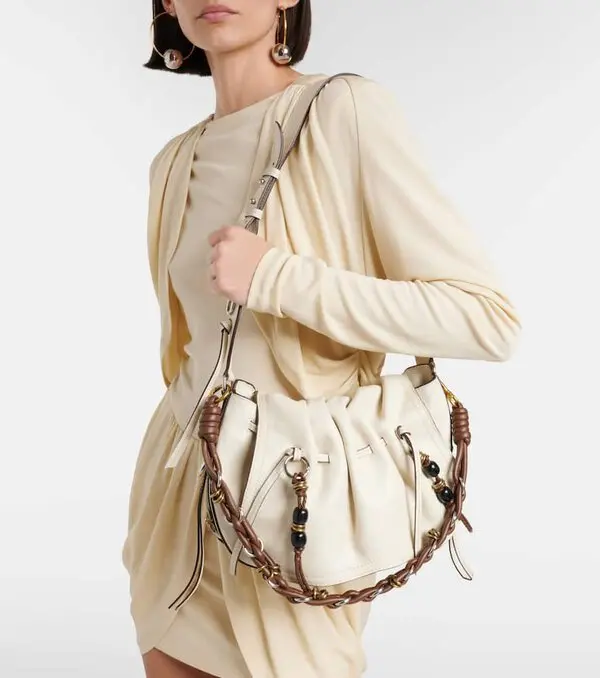 Isabel Marant Étoile Bolton Leather Shoulder Bag - White