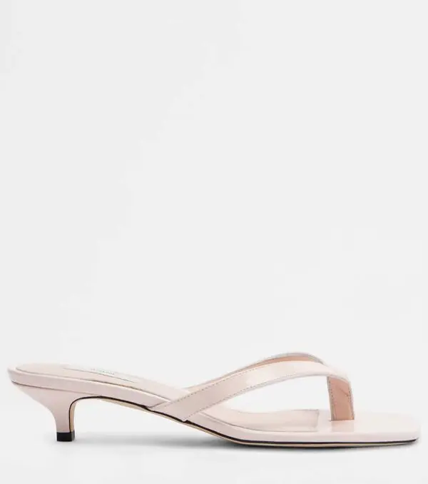 TOTEME Leather Thong Sandals - Pink