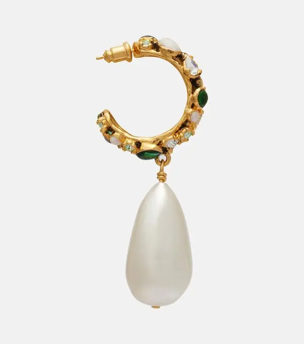 Saint Laurent Embellished Drop Earrings