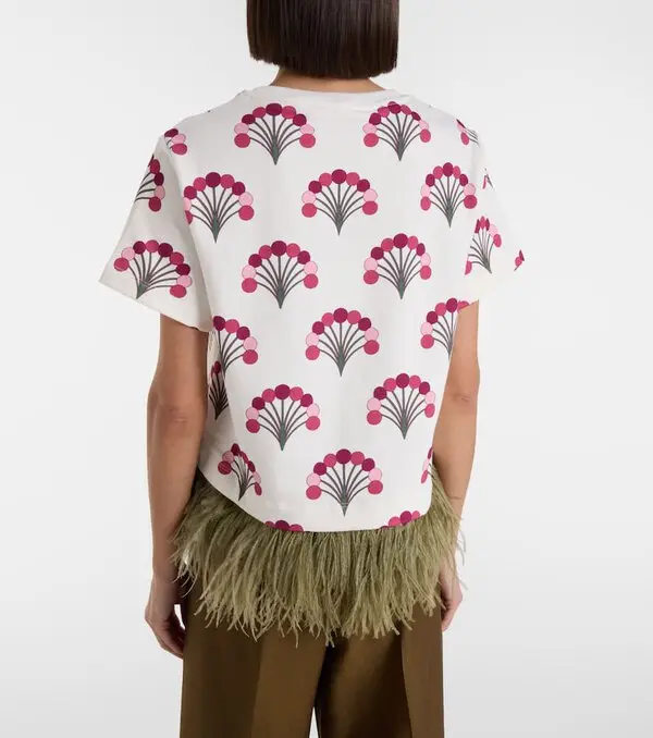 La DoubleJ Printed Cotton Jersey T-shirt