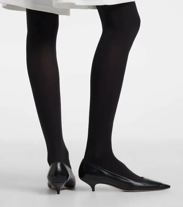 THE ROW Liisa Two Leather Pumps