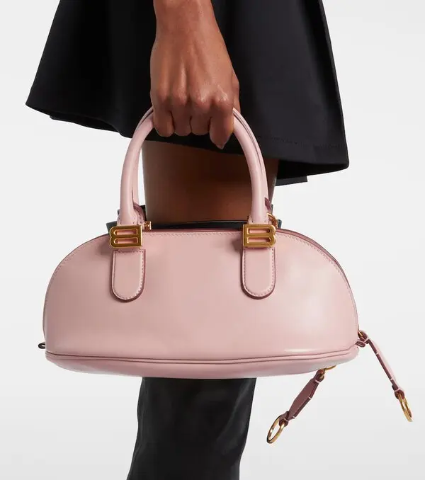 Balenciaga Bolero Mini Leather Top-handle Bag - Pink