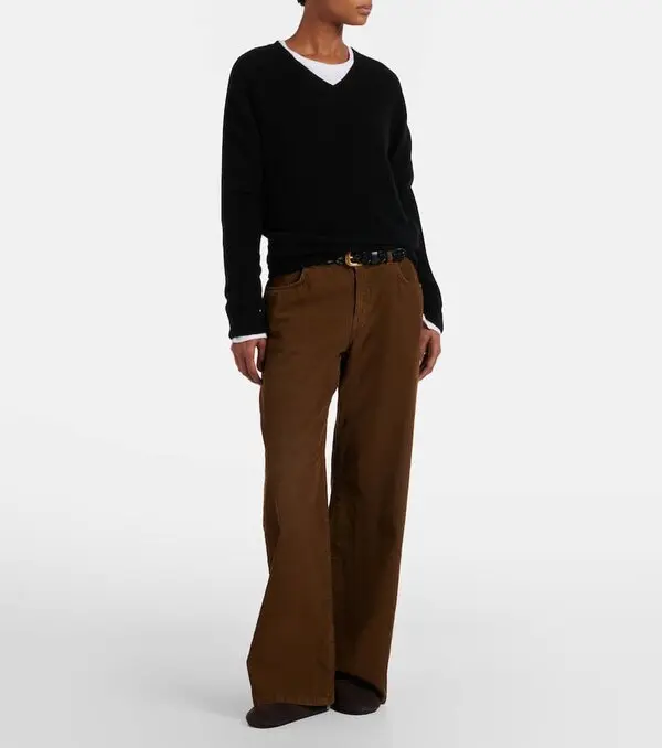 THE ROW Hudson Two Suede Mules - Brown