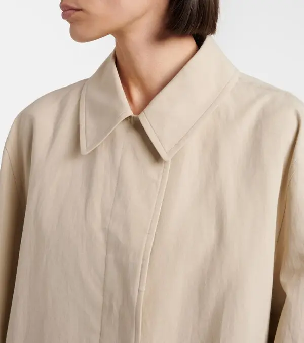 THE ROW Dayton Cotton Car Coat - Beige
