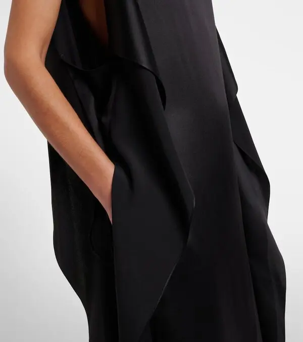 THE ROW Kylo Ruffled Silk Maxi Dress